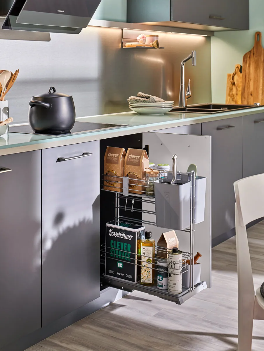 Kesseböhmer cookingAGENT a full-extension pull-out for chefs